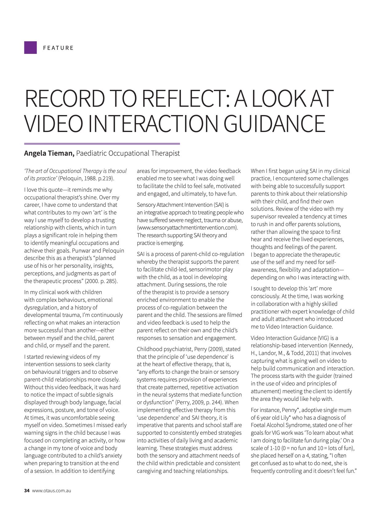 Record To Reflect: A Look At Video Interaction Guidance by Angela ...