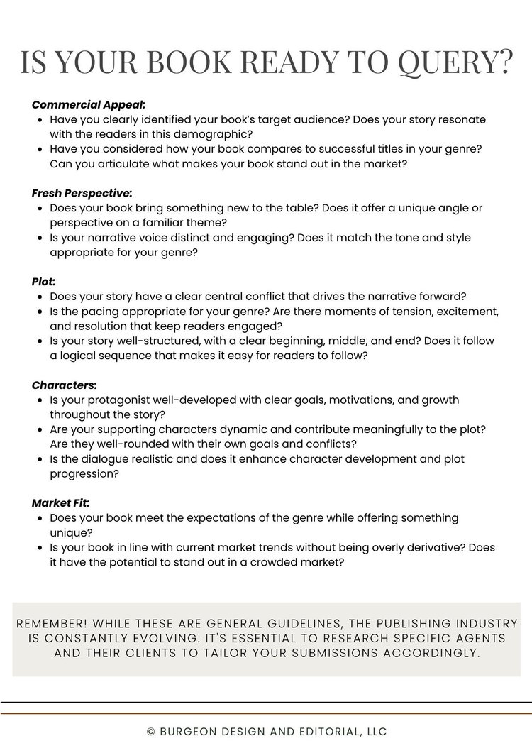 The Ultimate Query Letter Checklist: Do You Have What Agents Want ...