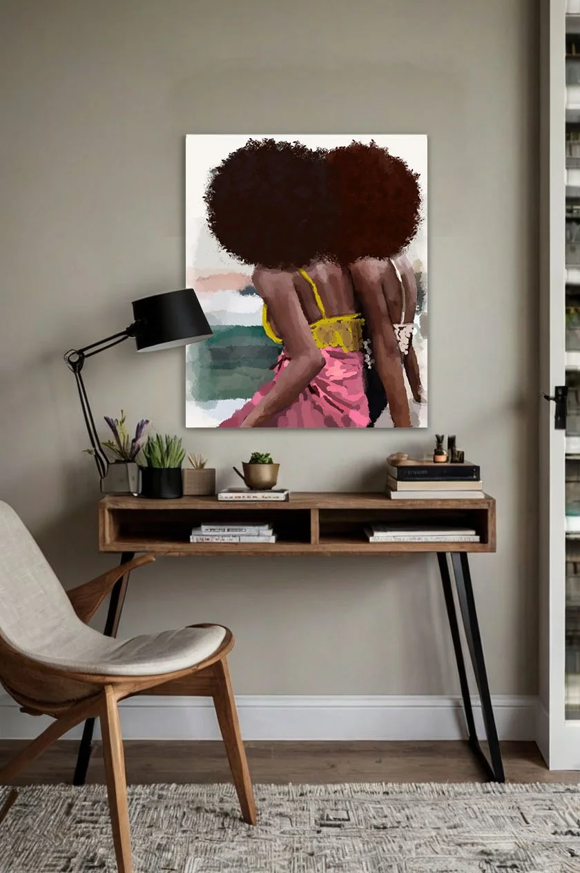 Shee of Life – Afro Art Print of a Black Woman Rooted in Strength and ...