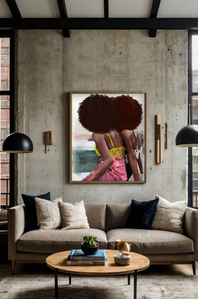 Shee of Life – Afro Art Print of a Black Woman Rooted in Strength and ...