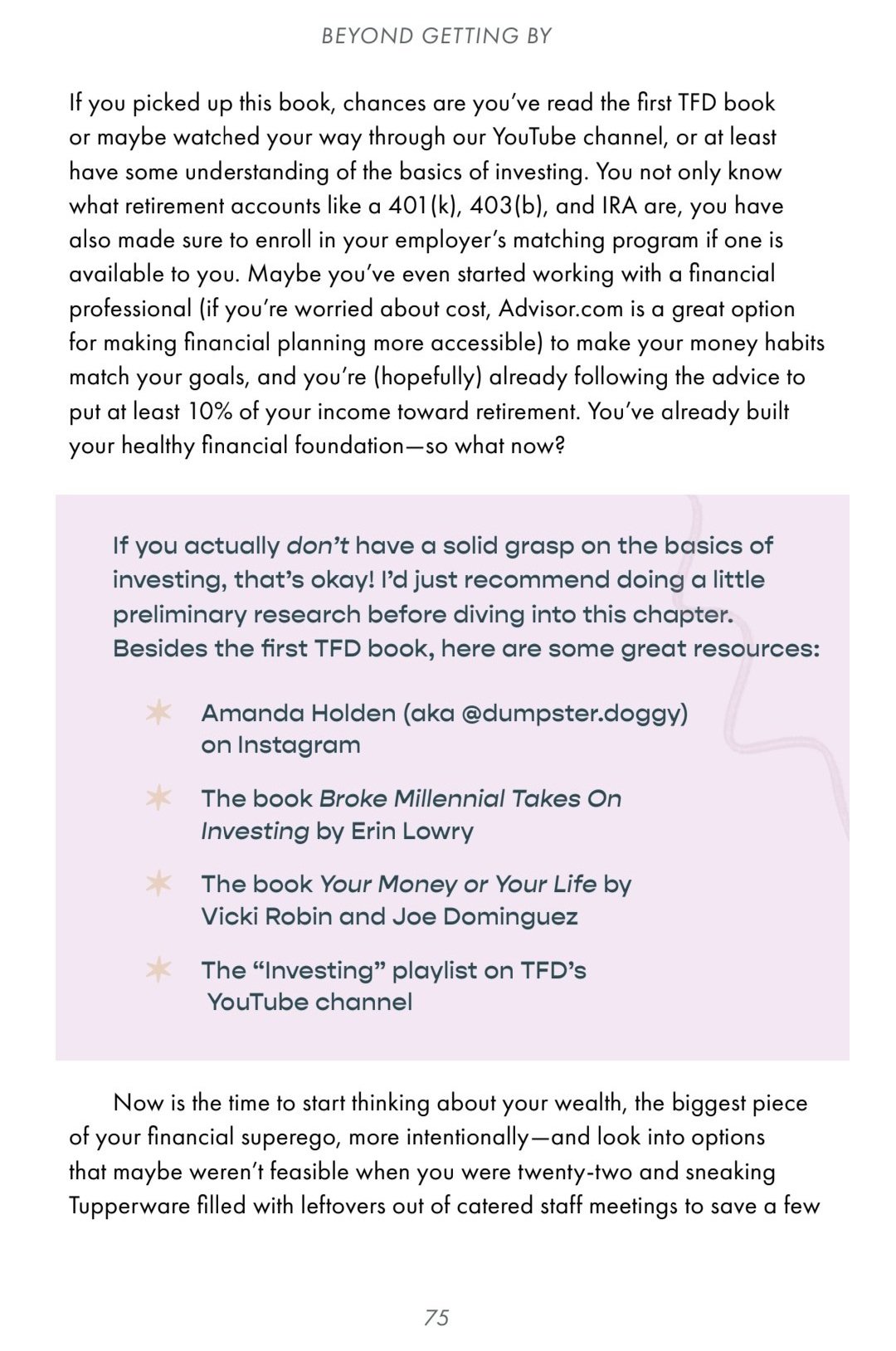 Book Review: ‘Beyond Getting By’ by Holly Trantham — My Non Existent ...