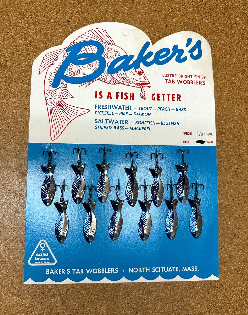 Whopper Chopper Spinner Lure Display Board — Vintage Anglers