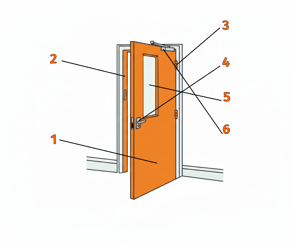 Anatomy of a Fire Door | Enhance Fire Safety Today — SBS Fire Door ...