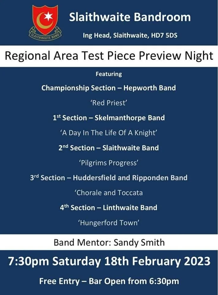 Yorkshire Regional Championships Preview Evening — Hepworth Band