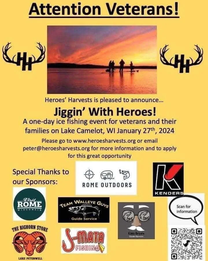 Heroes’ Harvests Jiggin’ With Heroes — Visit Adams County, WI