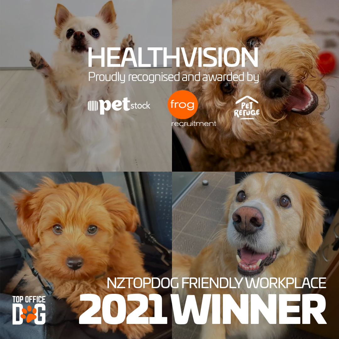Healthvision Wins New Zealand’s Top Dog Friendly Workplace 2021 ...