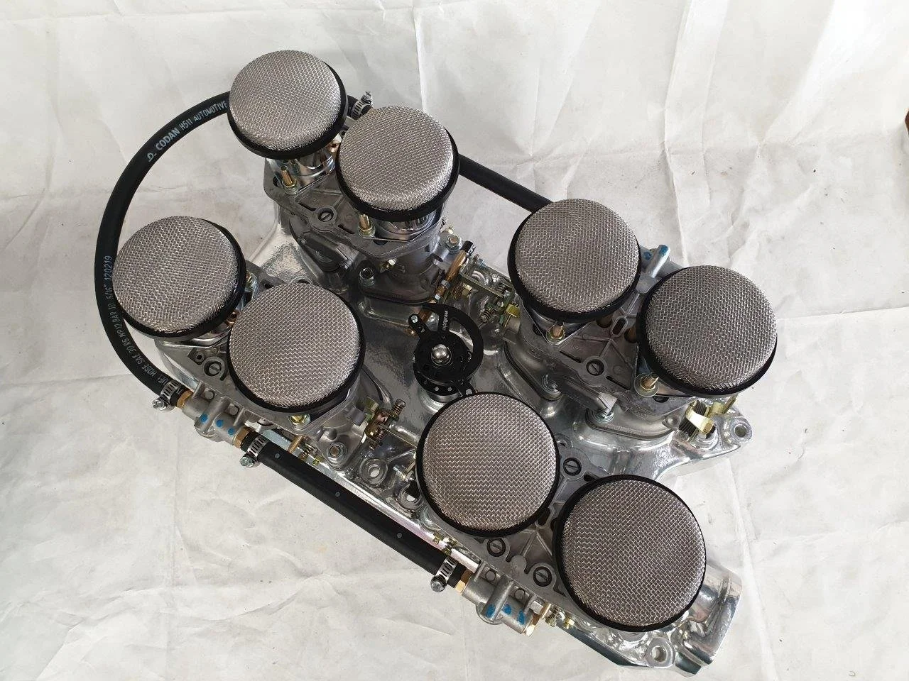4 Barrel Holley Adaptor with Twin 48 IDF Weber Carburettors Kit — RECARB