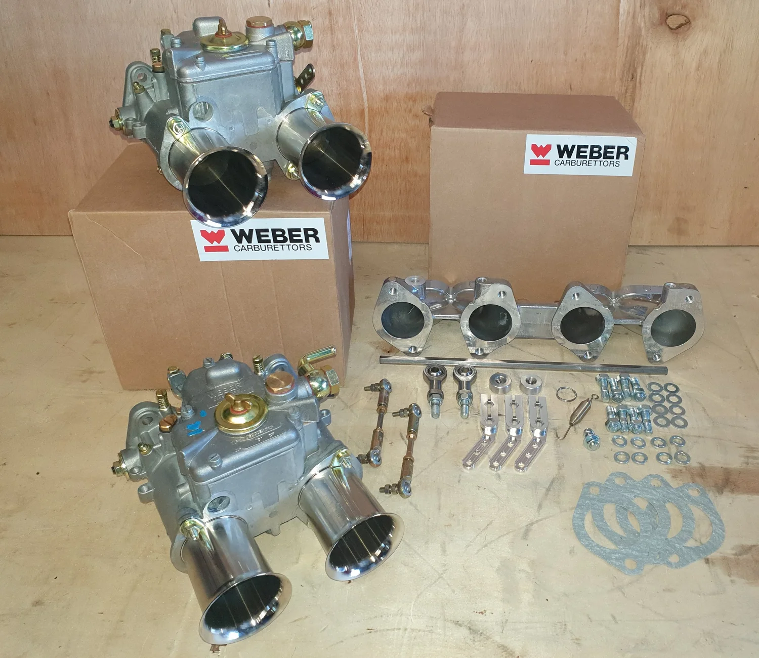 Toyota Corolla 3K 4K 5K - GENUINE Twin WEBER 45 DCOE Carburettor ...
