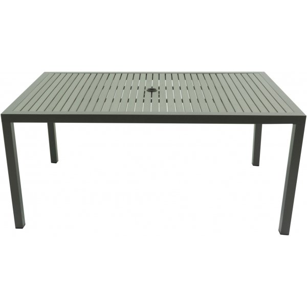 Riviera Banded Rectangle 84" Dining Table - Grey — Patio Heaven