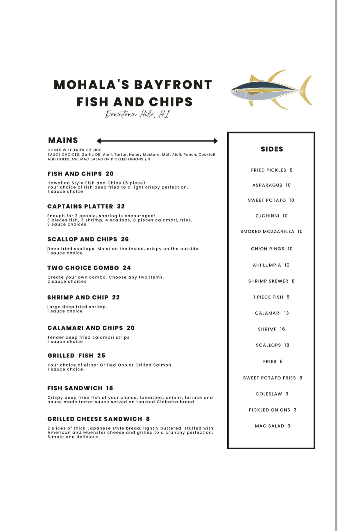 Mohala's Bayfront Fish & Chips