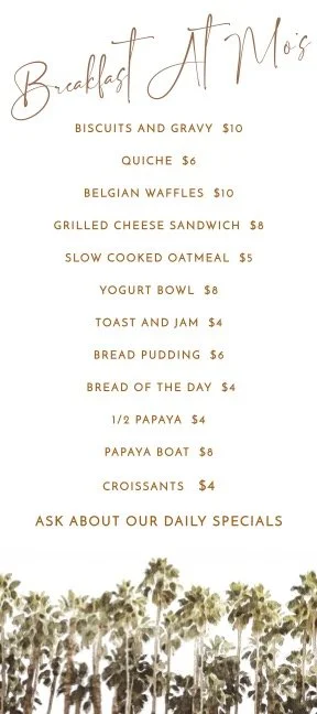 MENU — Mohala's Bayfront Fish & Chips