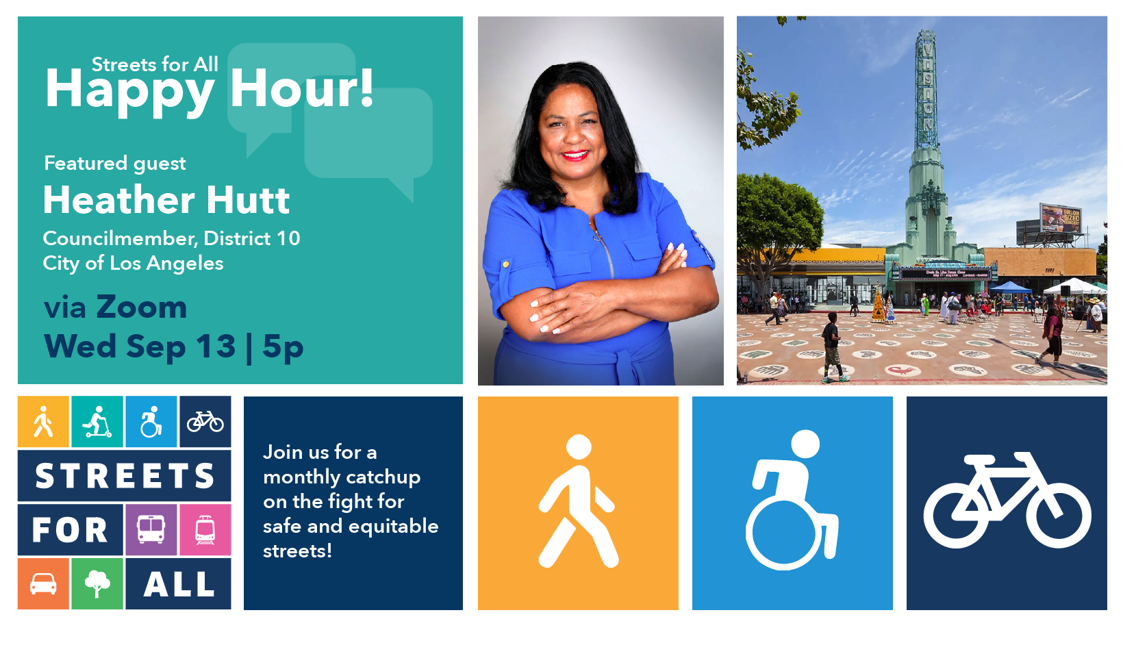 Happy Hour with Heather Hutt, LA City Council District 10 — Streets For All