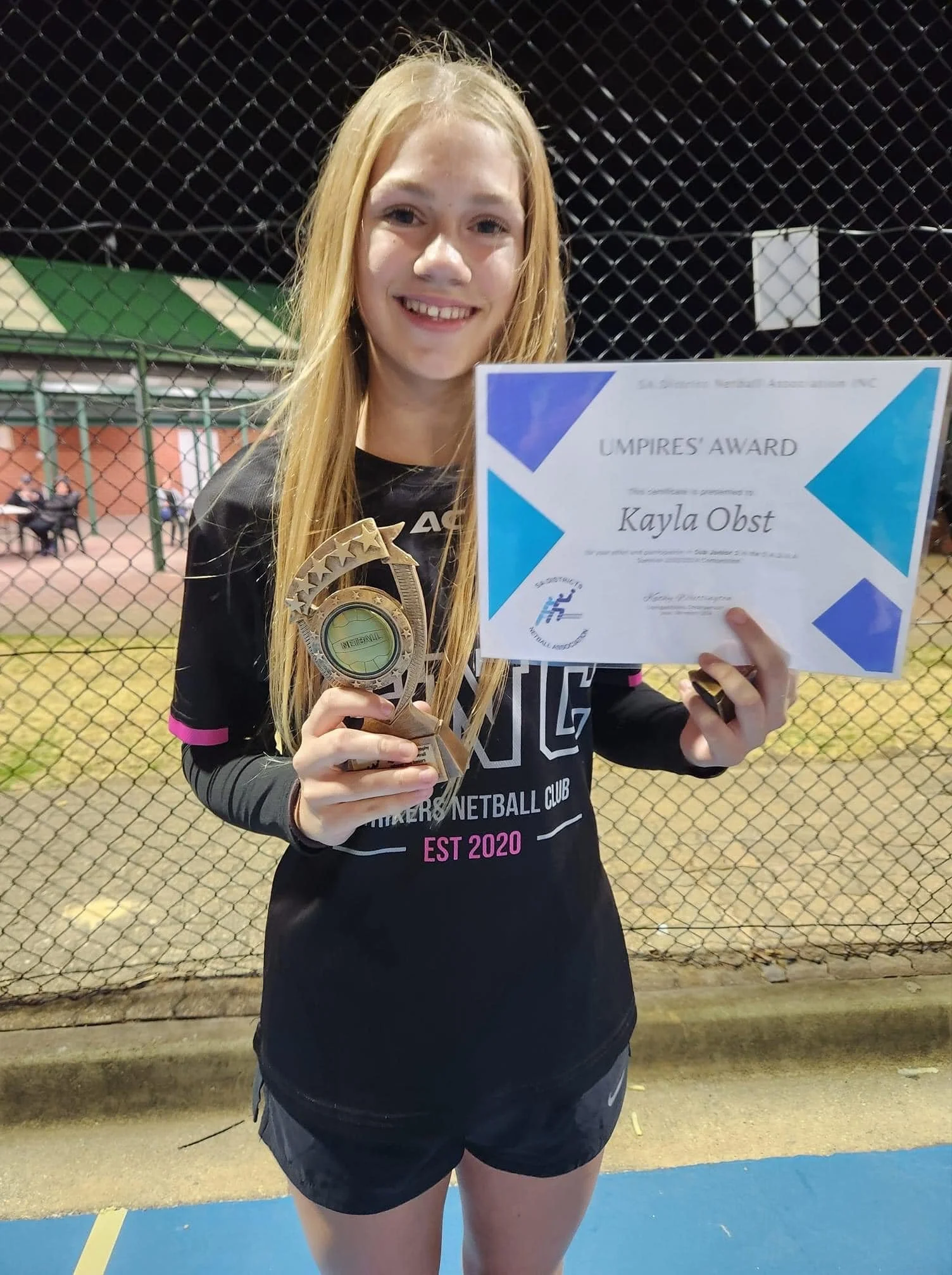 Honour Roll — Strikers Netball Club