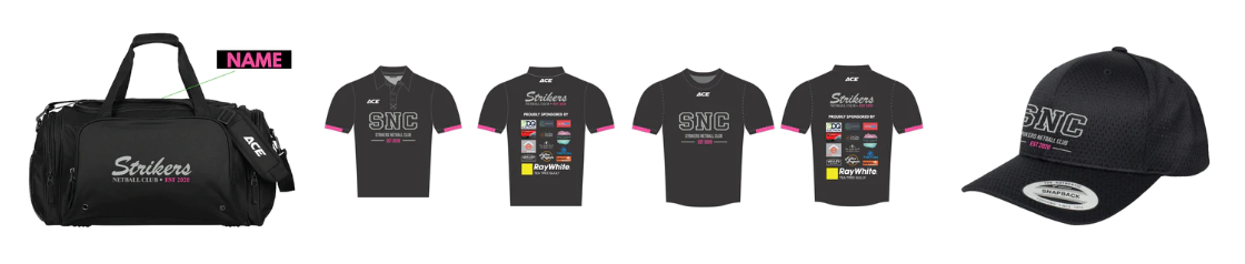 Merchandise — Strikers Netball Club