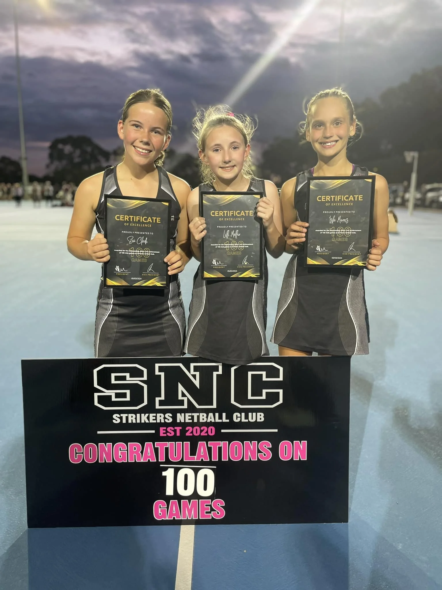 Honour Roll — Strikers Netball Club