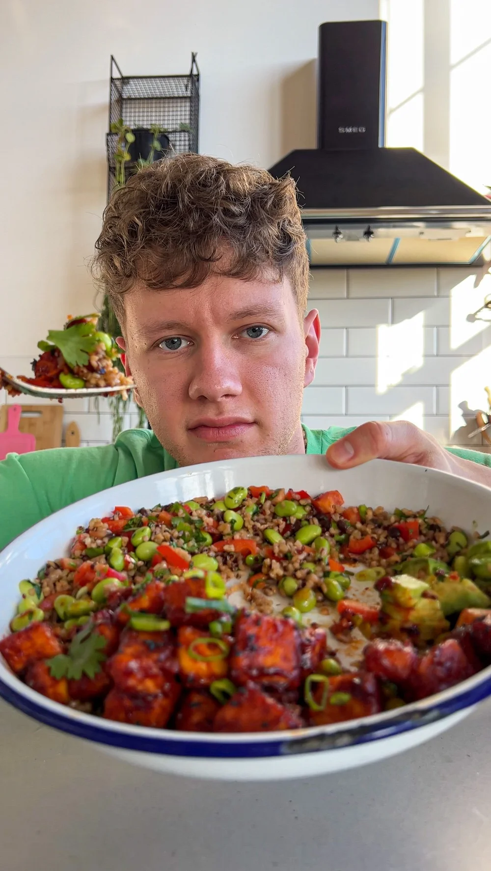 korean-style tofu bowl — calum harris' official website