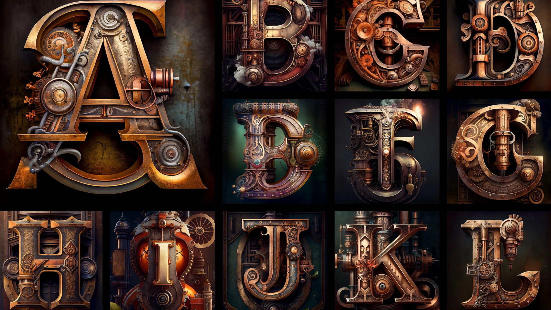 Steampunk Letters