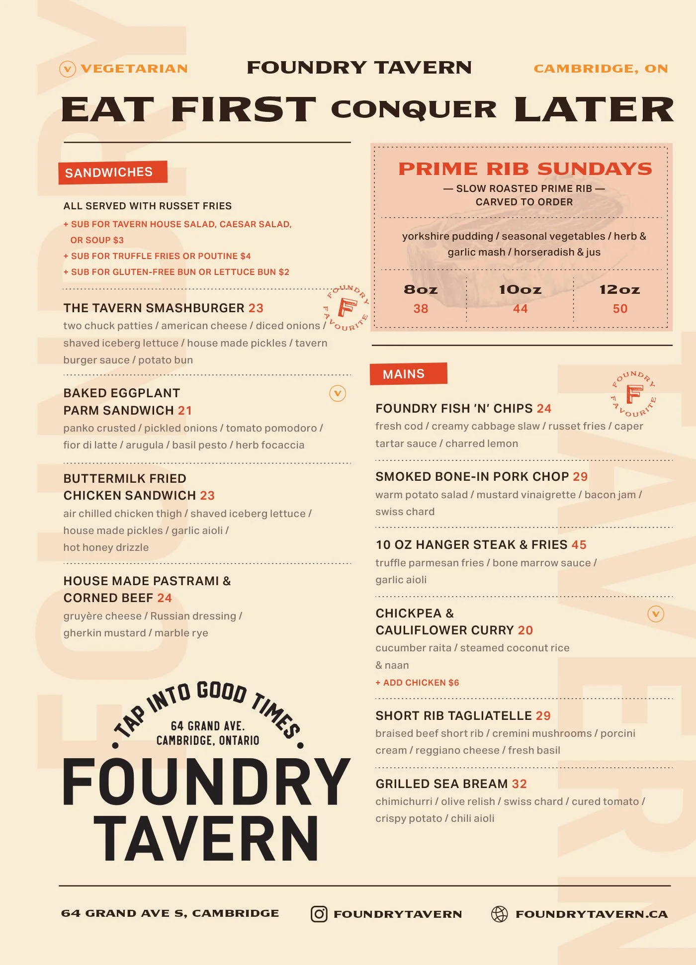 THE FOUNDRY TAVERN