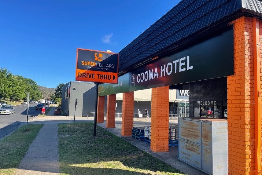 Super Cellars Drive Through Bottle Shop — THE COOMA HOTEL Since 1862 ...