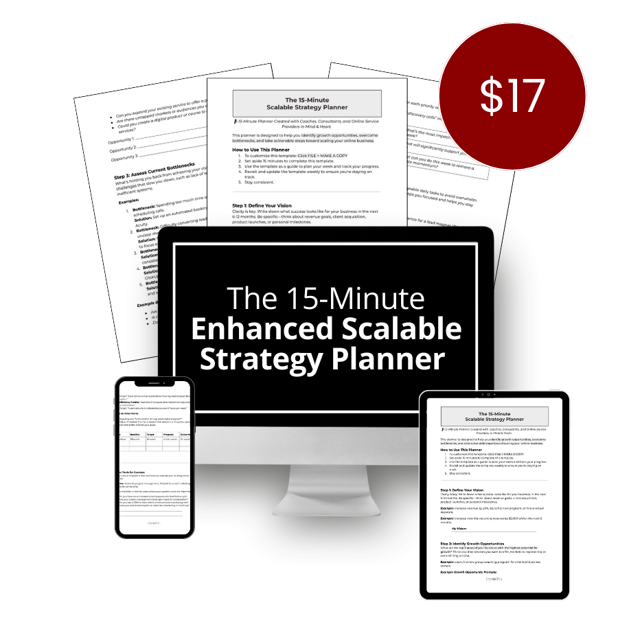 Shop Digital Products | Streamline Your Workflow — Crystal Eva Inc.