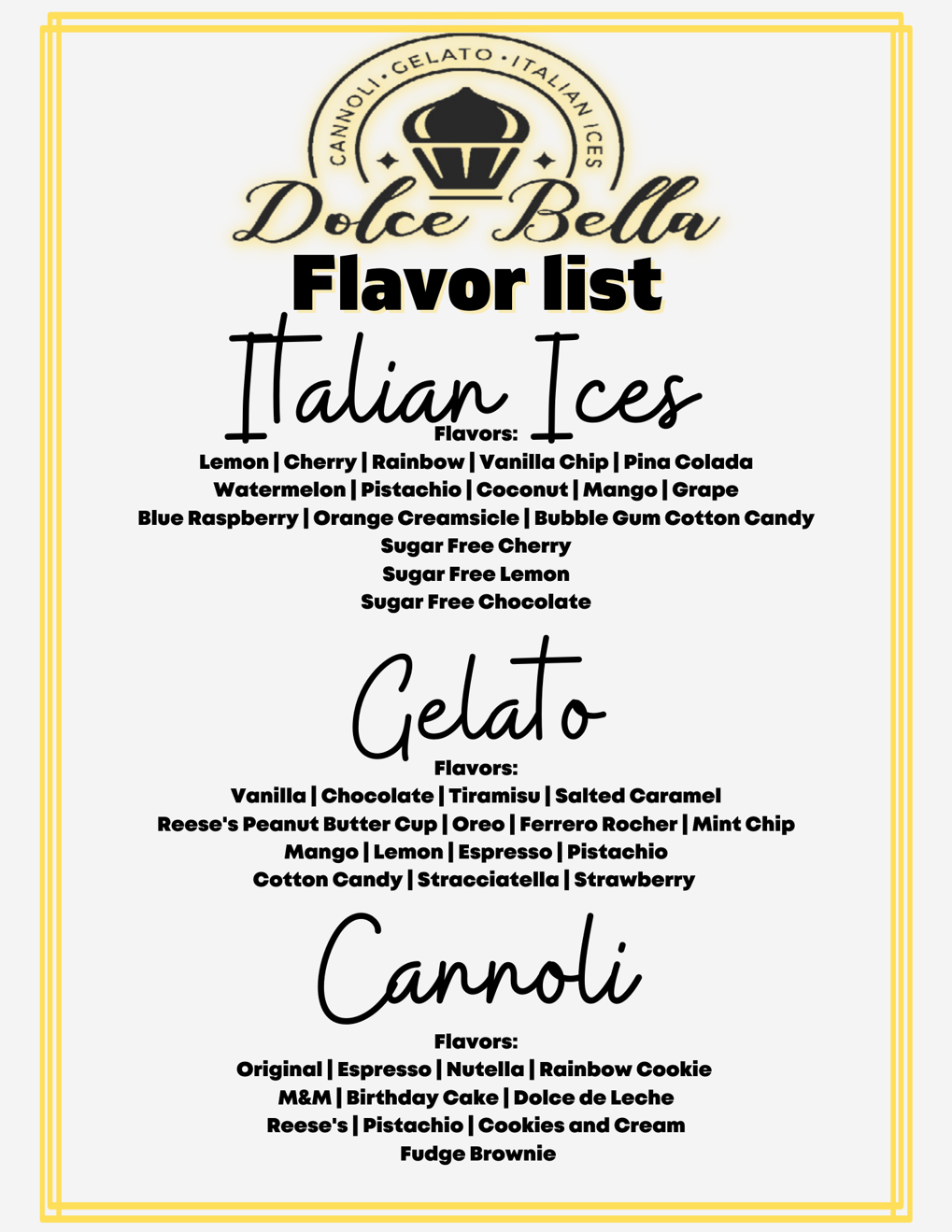 Dolce Bella | Italian Ice Cart For Events, Westchester | Westchester ...