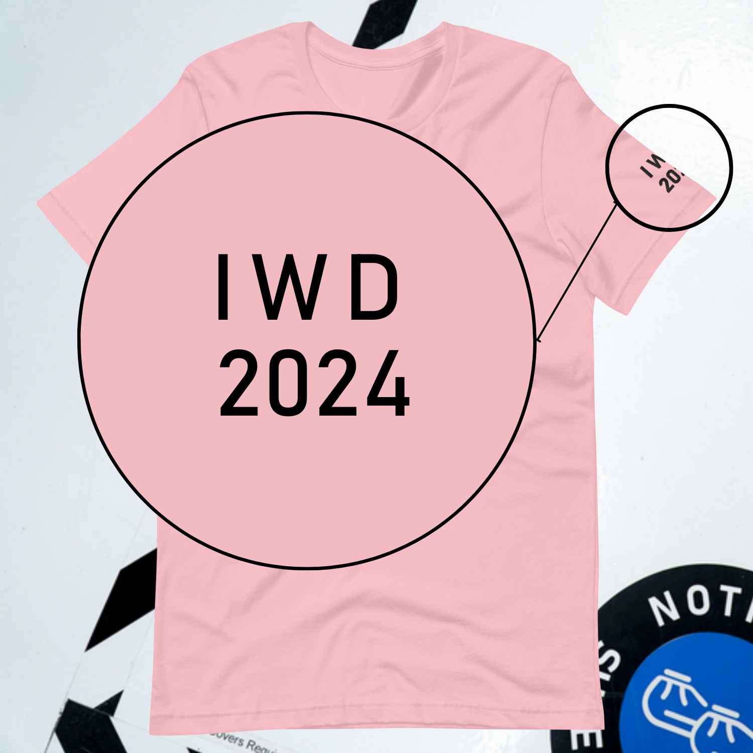 IWD - Logo shirt - PINK — Agile Space Industries