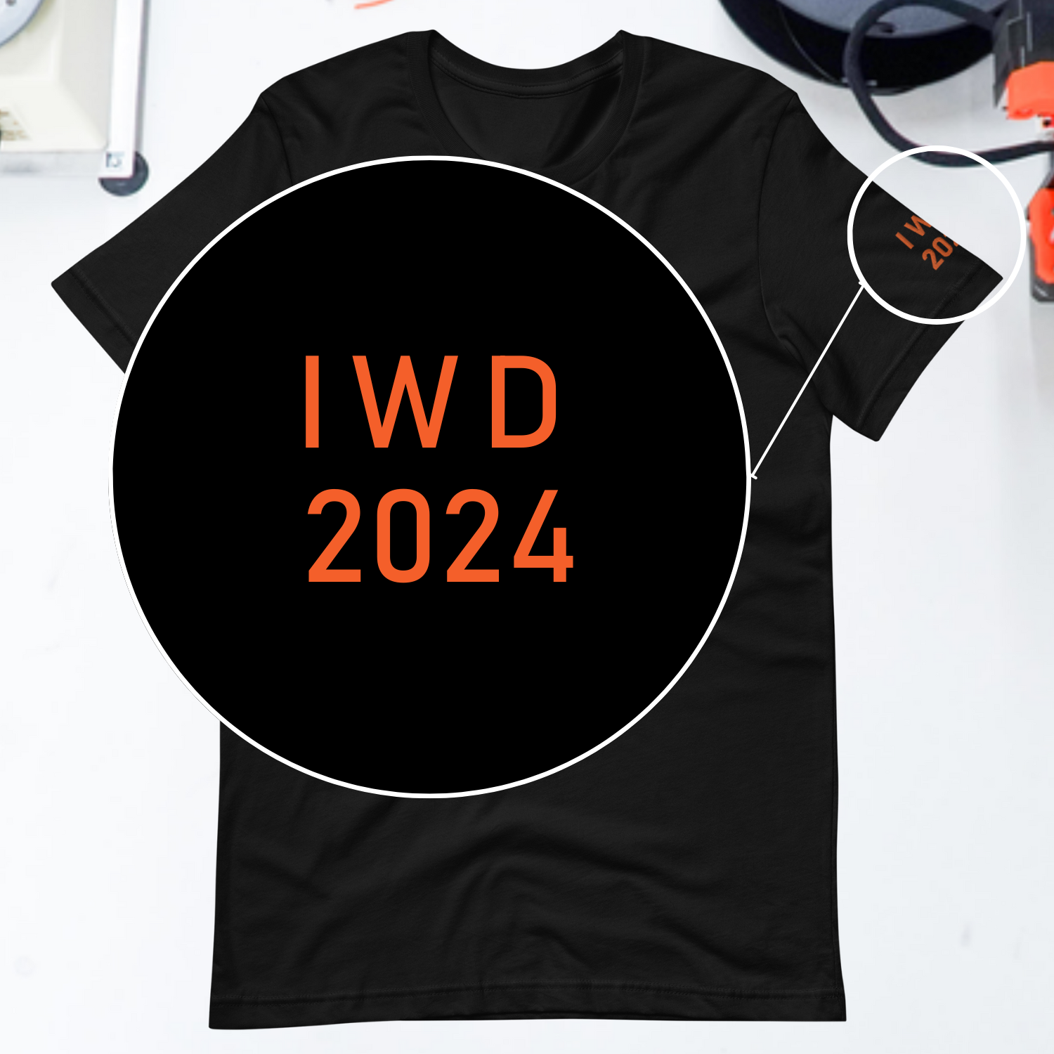 IWD - Logo shirt - BLACK — Agile Space Industries