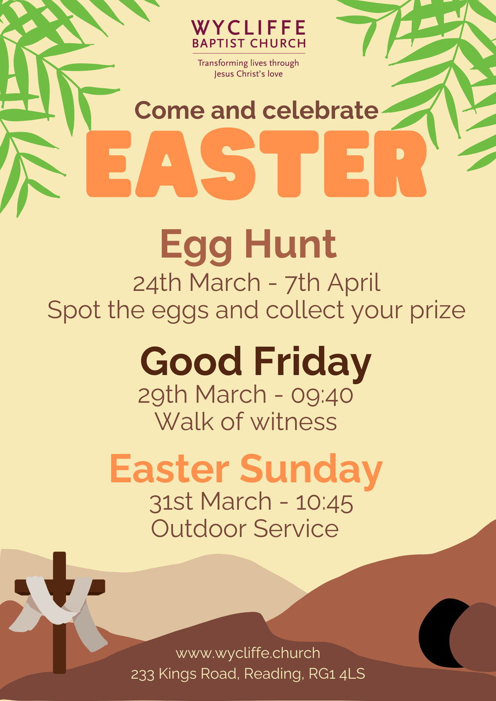 Upcoming Events — Wycliffe Baptist Church