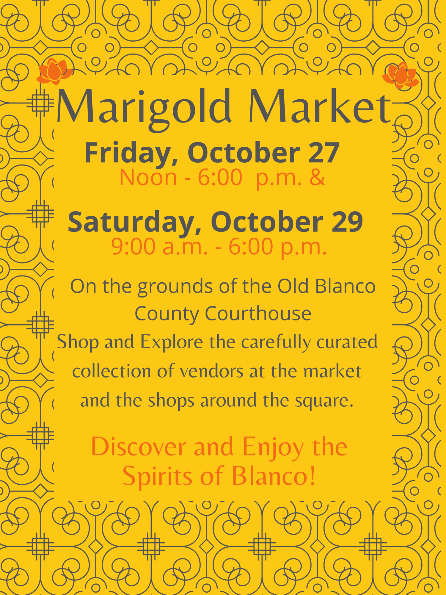 Schedule — Texas Marigold Festival