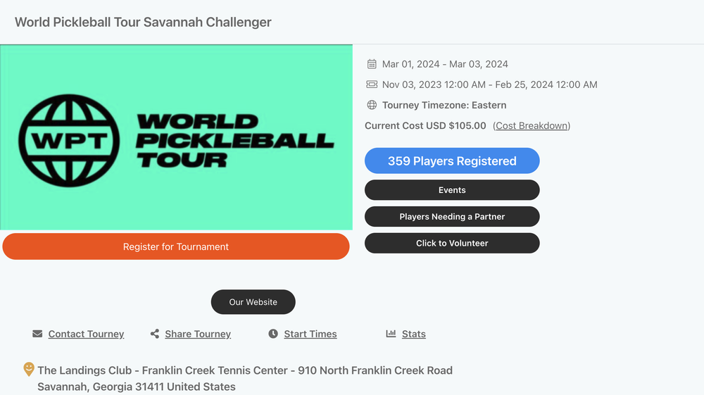 How to register — World Pickleball Tour