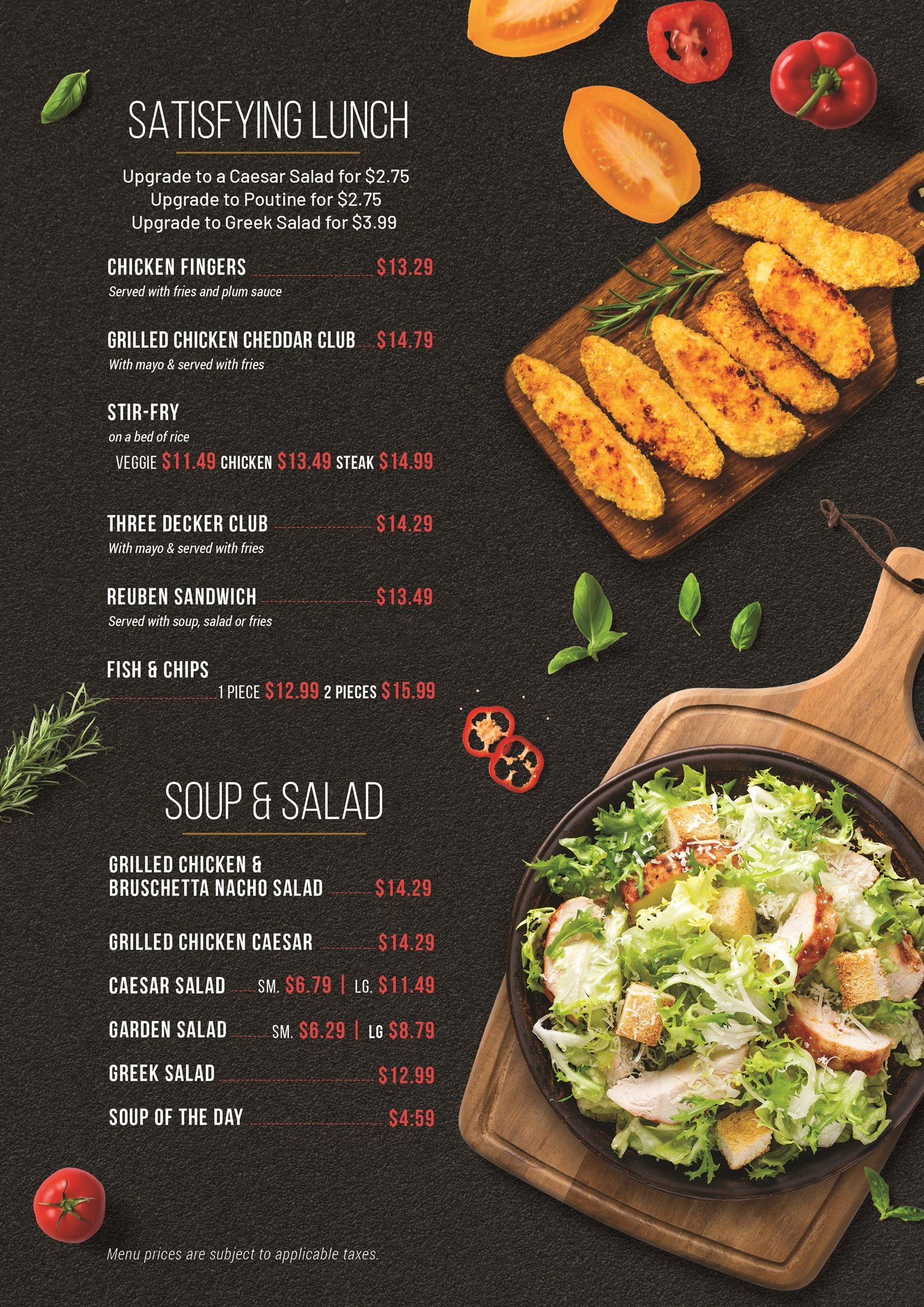 Menu — Features of Stratford