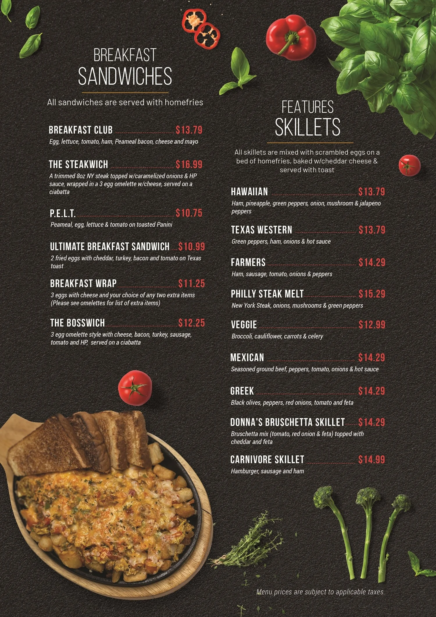 Menu — Features of Stratford