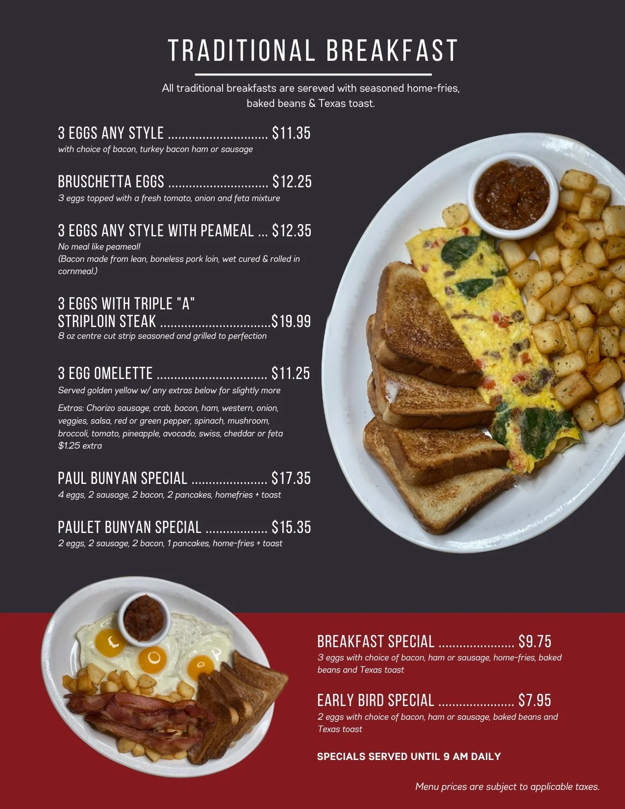 Menu — Features of Stratford