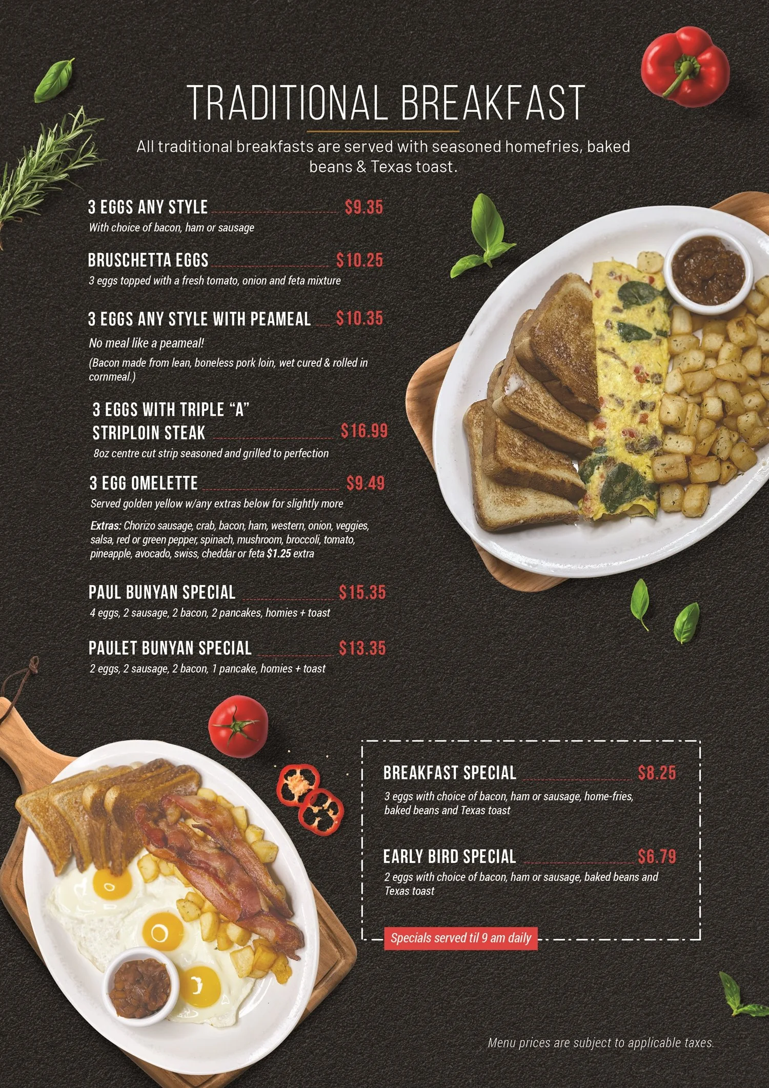 Menu — Features of Stratford