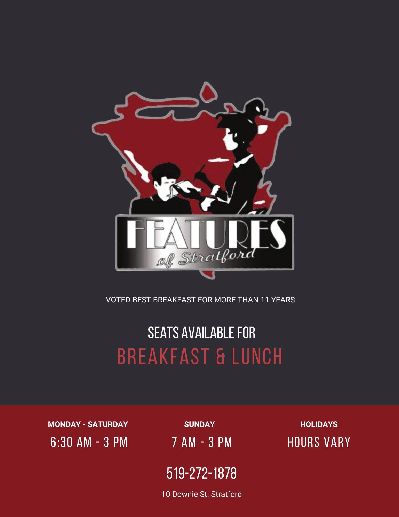 Menu — Features of Stratford