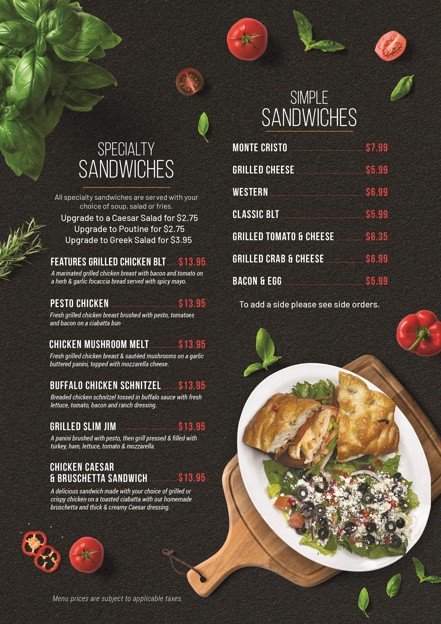 Menu — Features of Stratford