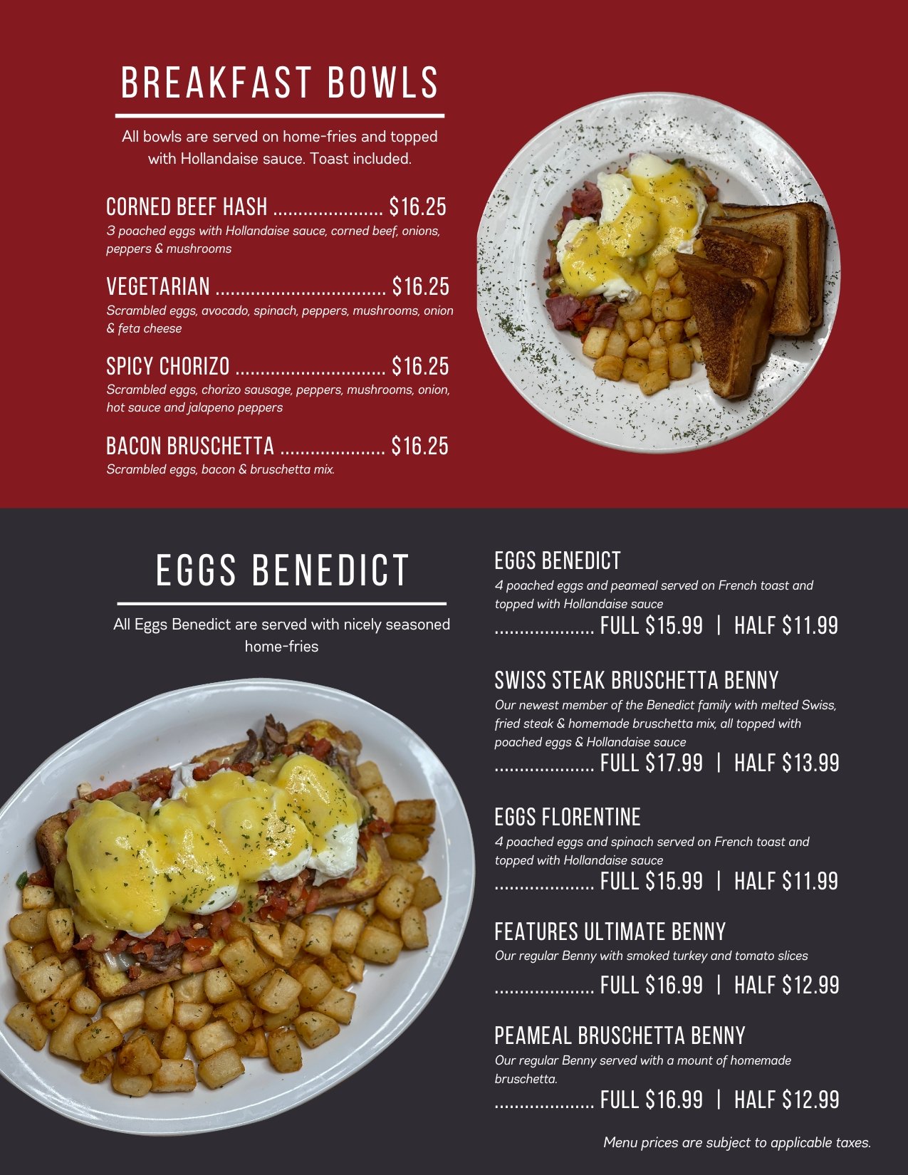Menu — Features of Stratford