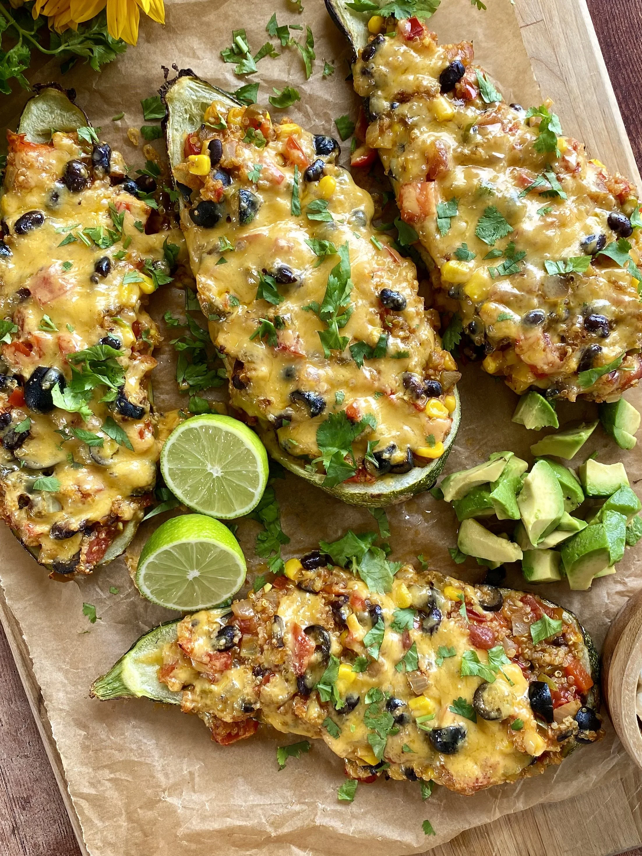 Southwest Stuffed Zucchini Boats