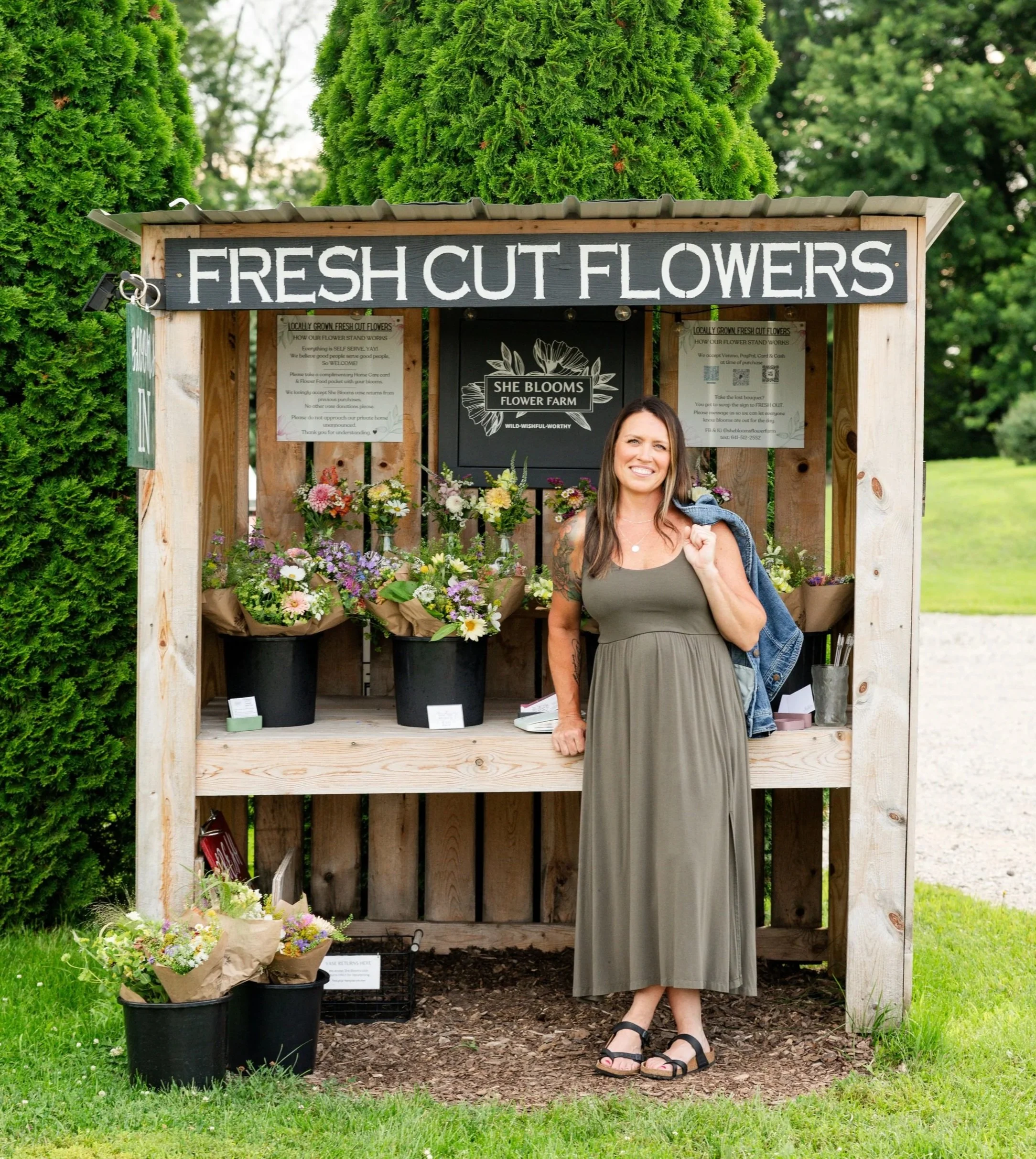 Your Visit to the Flower Stand — She Blooms Flower Farm