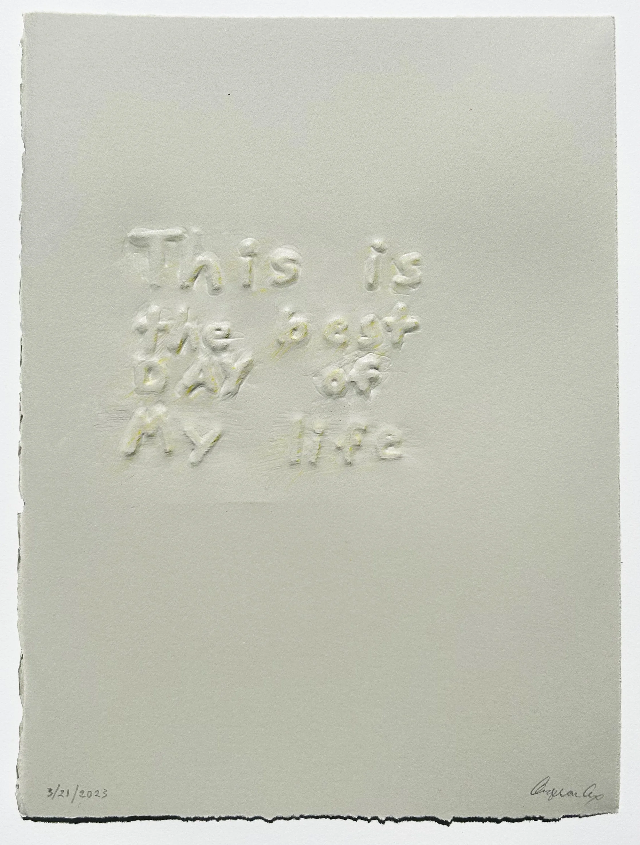 Best Day Of My Life Rubbing Station — Grayson Cox