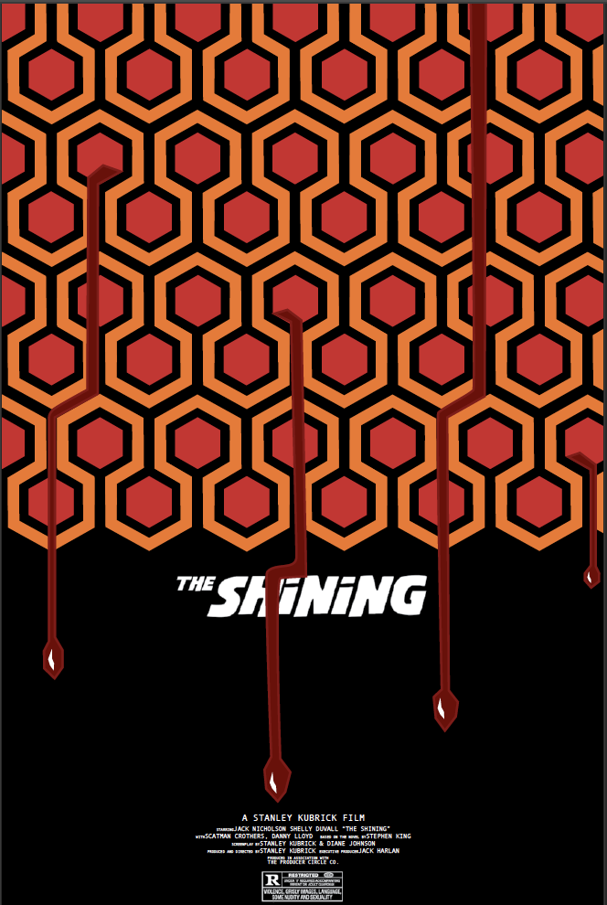 The Shining Minimalist Movie Poster Wallpaper
