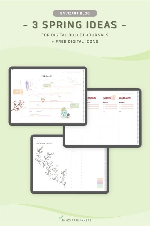 3 Digital Bullet Journal Ideas for Spring — EnvizArt