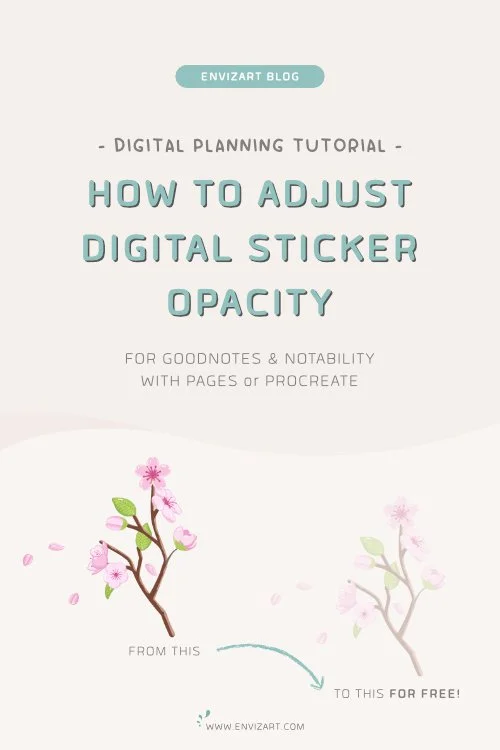 How to Adjust Digital Sticker Opacity — EnvizArt
