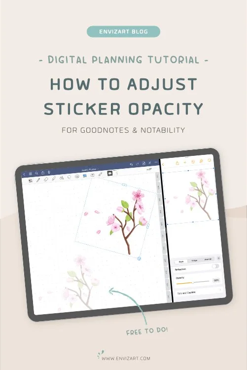 How to Adjust Digital Sticker Opacity — EnvizArt