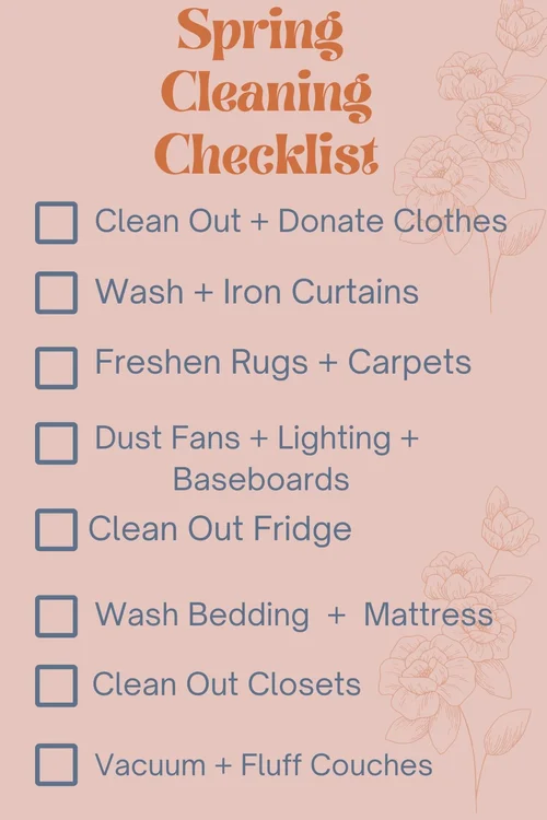 Spring Cleaning Checklist — Sarah Martino