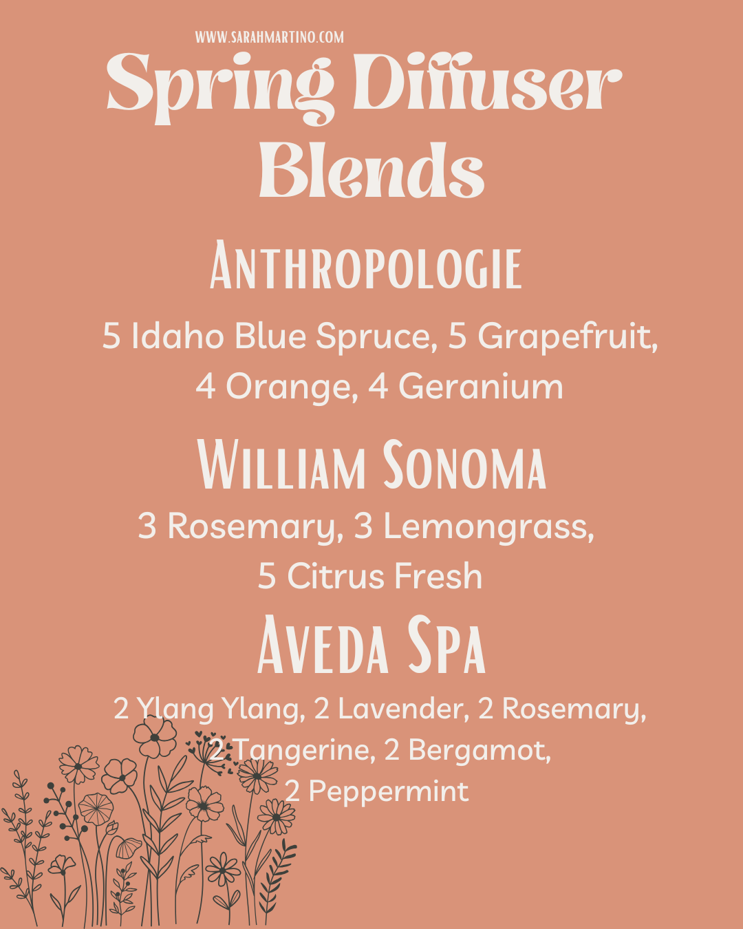 Spring Diffuser Blends to Refresh Your Home — Sarah Martino
