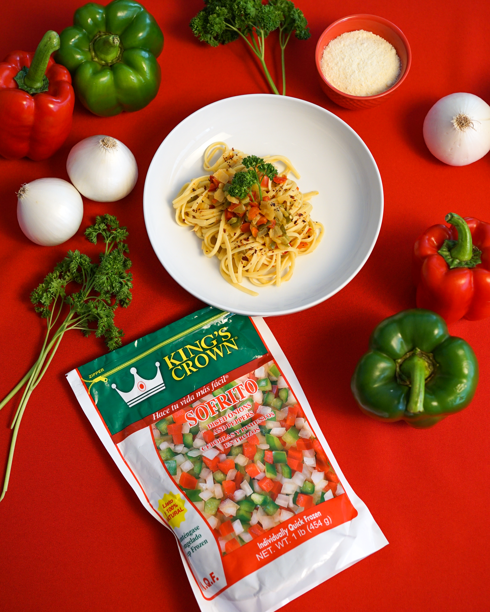 Pasta con sofrito — King's Crown