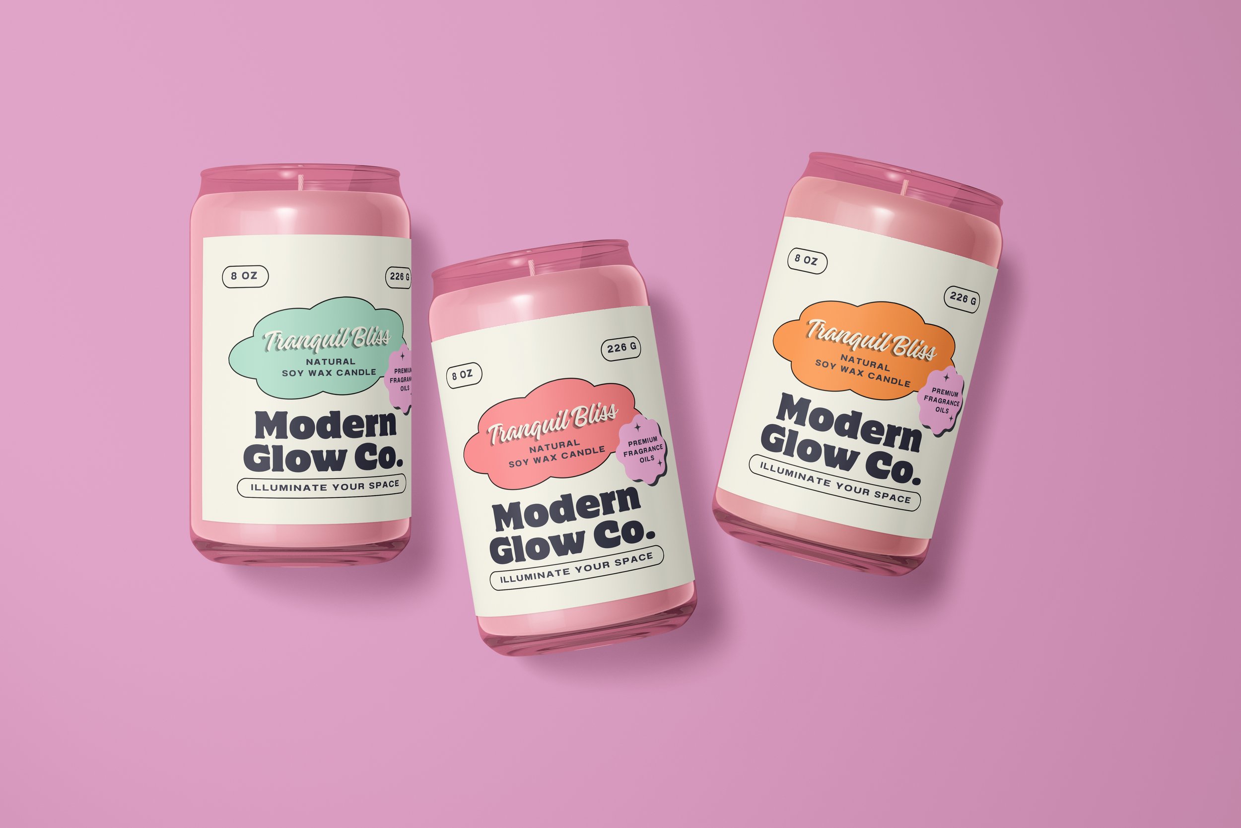 Social Gizmo Designs Expert Candle and Skincare Business Branding