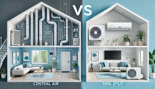 Central Air System vs. Ductless Mini Split System - Miller's Heating