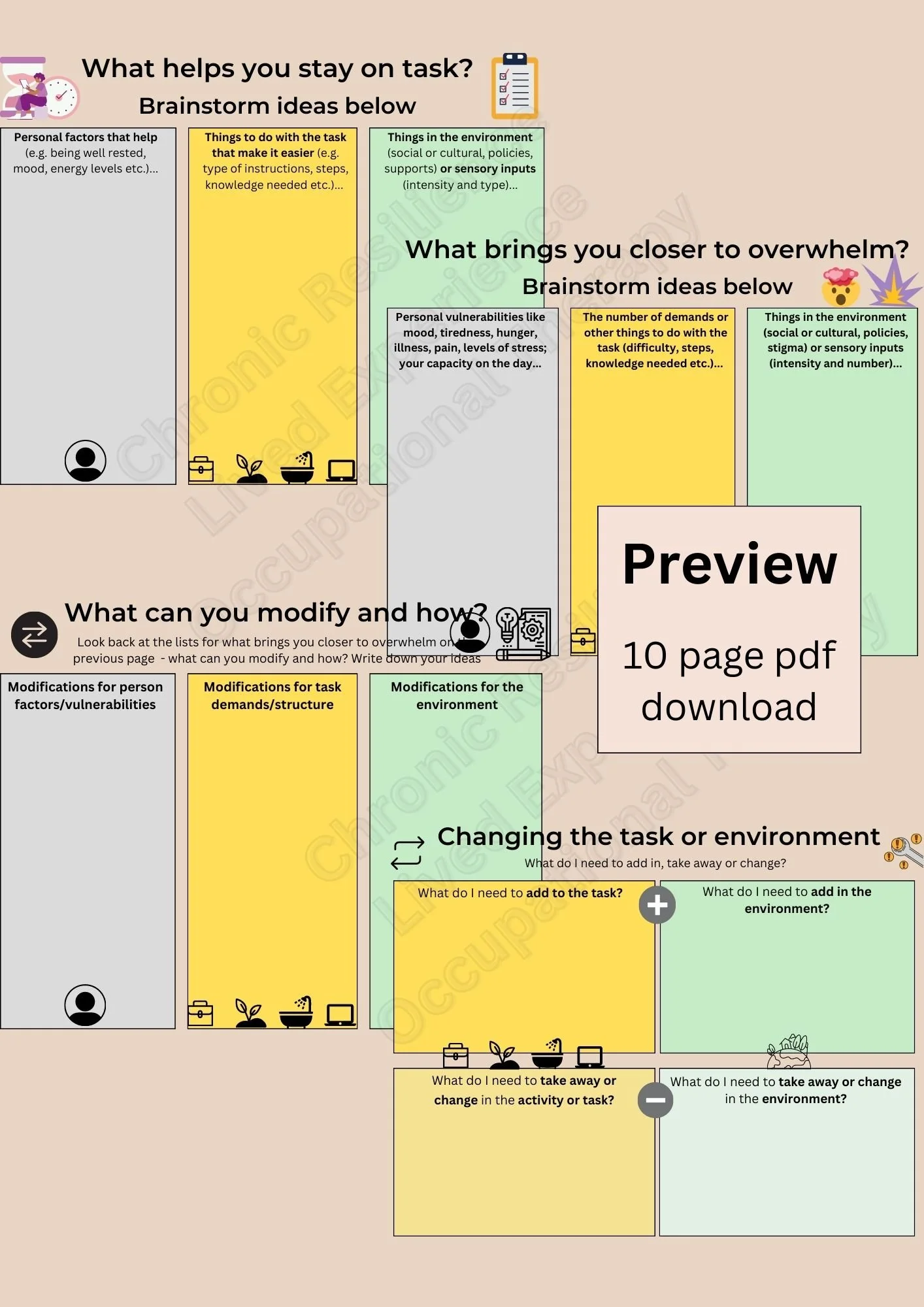 Managing Wellbeing Traffic Light - Worksheet — Chronic Resilience ...